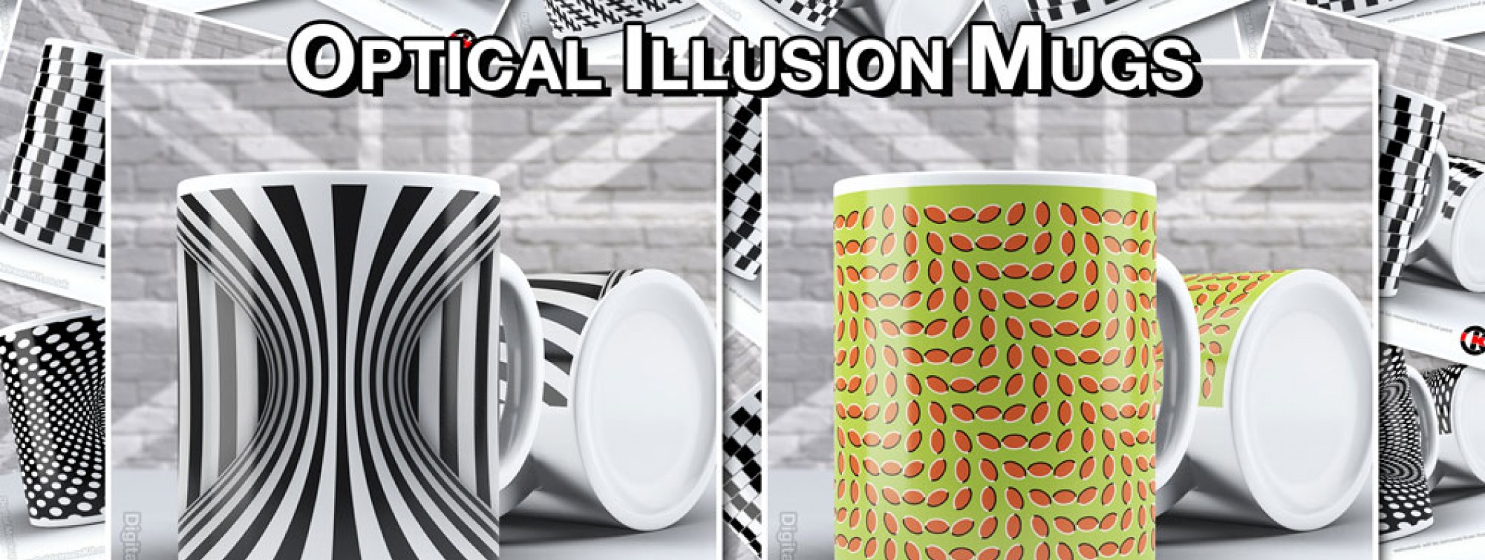 It's ALIVE! optical illusion mugs - not for the faint hearted!