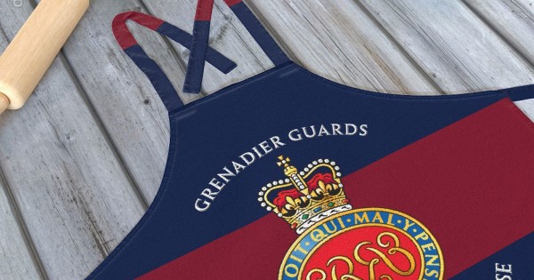 Grenadier Guards (Cypher), Full Colour Print, Blue Red Blue Apron ...