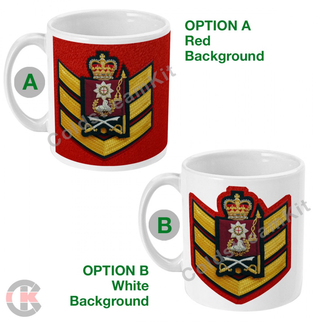 Guards Tunic Rank Mug, (LCpl) Lance Corporal, FREE Personalisation ...