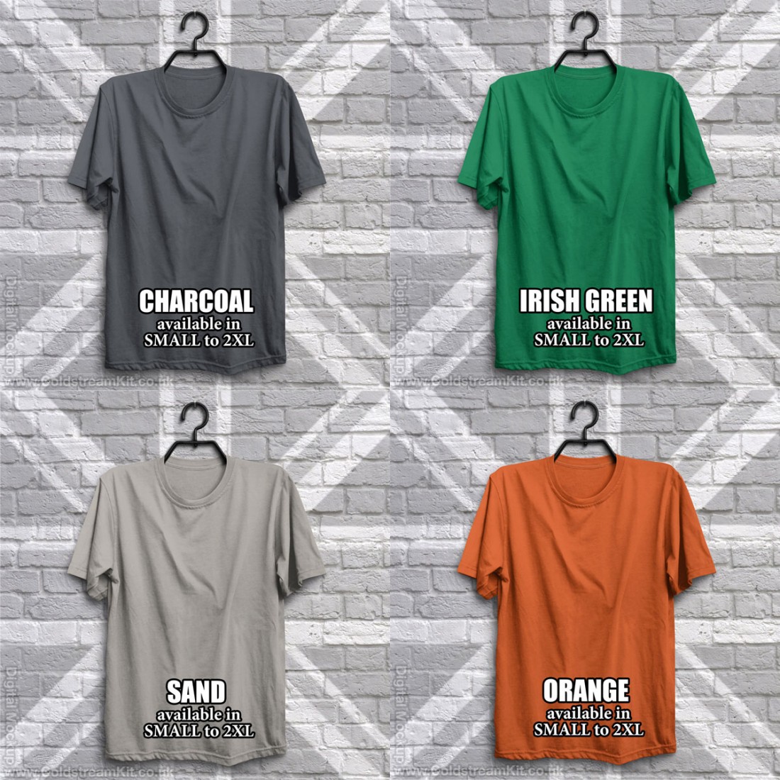 Blue Red Blue, 3D Logo T-Shirt